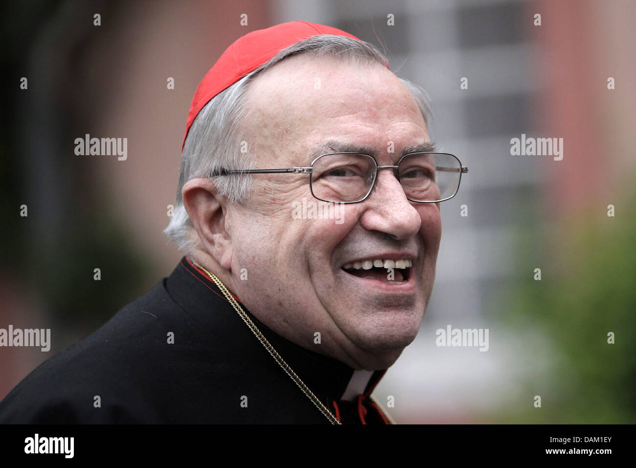 Mainz Bishop Cardinal Lehmann smiles during the festivities for his ...