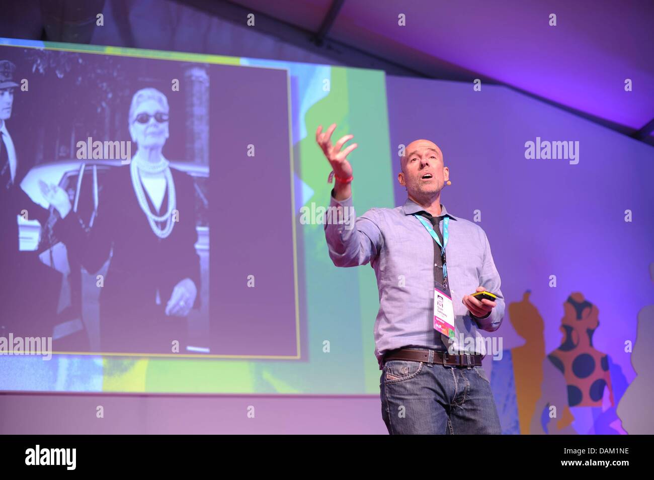 MUNICH/GERMANY - JULY 15: Scott Galloway (NYU Stern) gestures on the ...