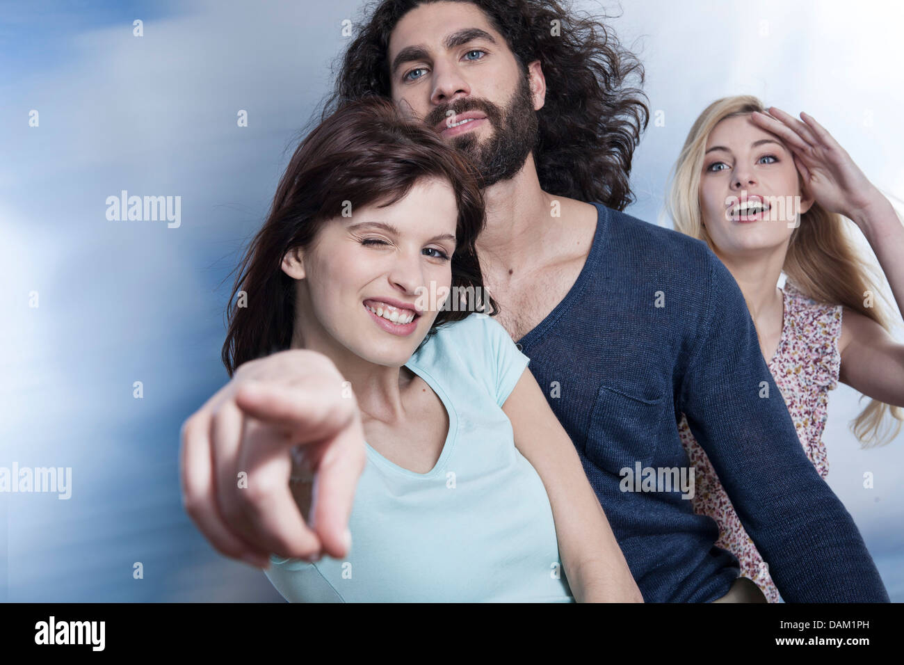 Germany, Cologne, Man and women, smiling Stock Photo - Alamy