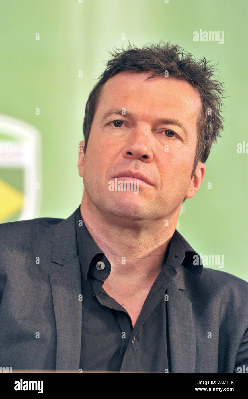 The former German national soccer player Lothar Matthaeus sits at the ...