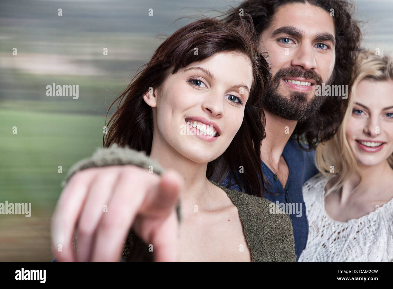 Germany, Cologne, Man and women smiling Stock Photo - Alamy