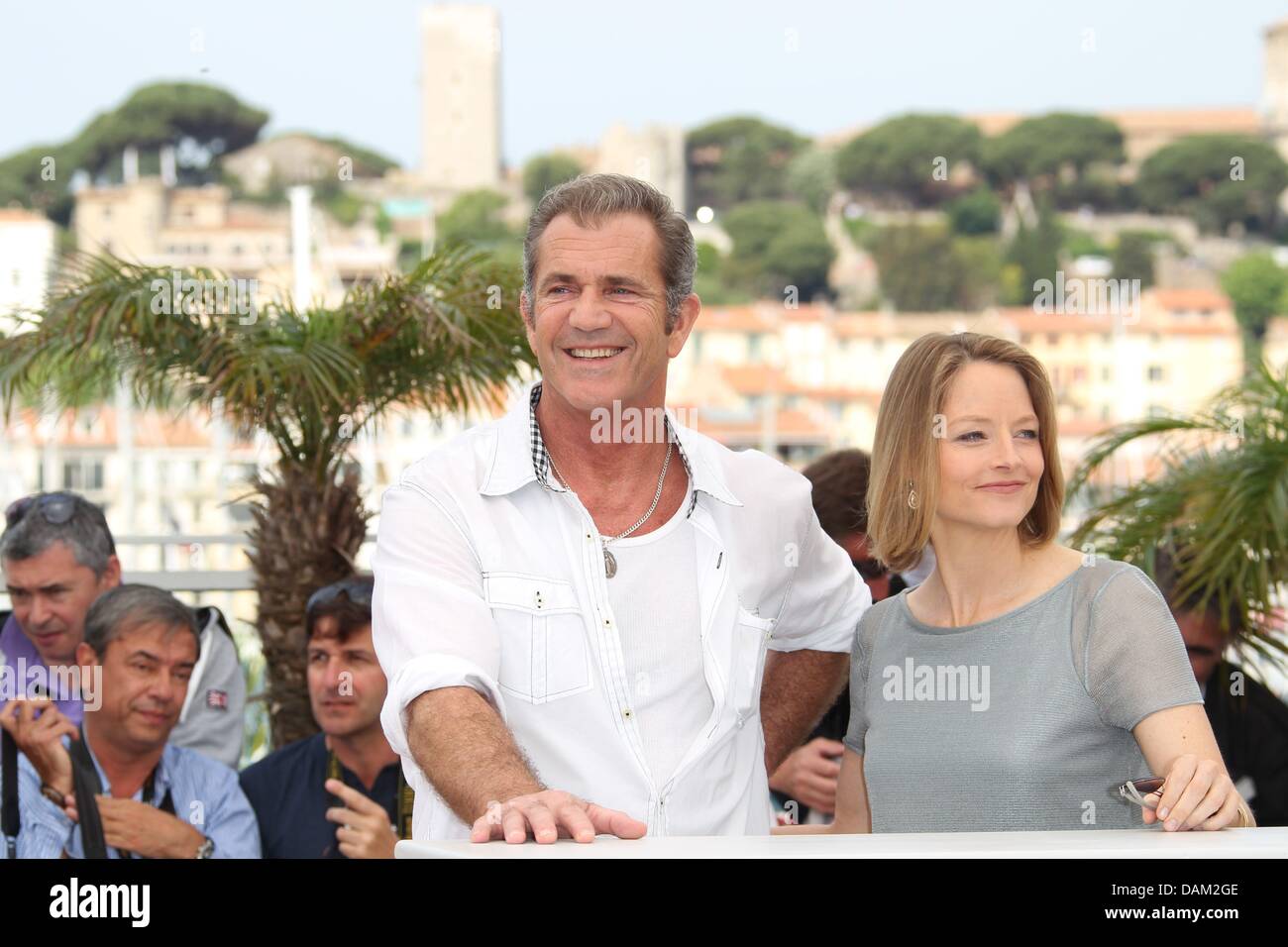 US actor Mel Gibson and US director and actress Jodie Foster attend the ...