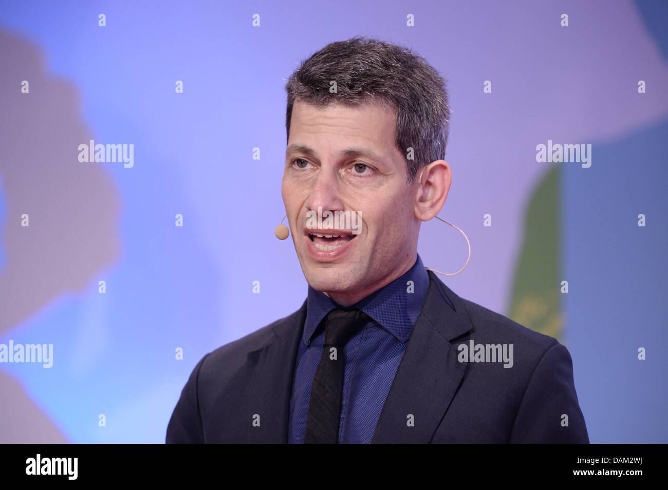 MUNICH/GERMANY - JULY 15: David Rowan (WIRED UK) speaks on the podium ...