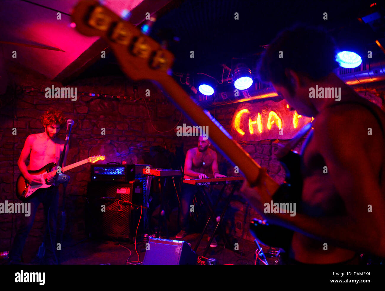 Guitarist Oren Ben-David, left, and Nimrod Bar, right, playing ...