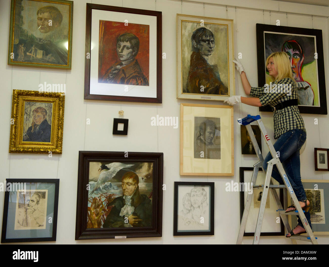 Different portraits of poet Heinrich von Kleist are featured at the ... Different portraits of poet Heinrich von Kleist are featured at the ...