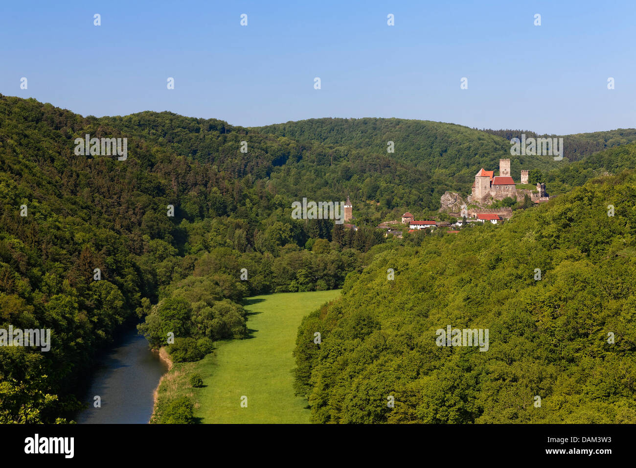 Austria, View of Hardegg Castle Stock Photo - Alamy