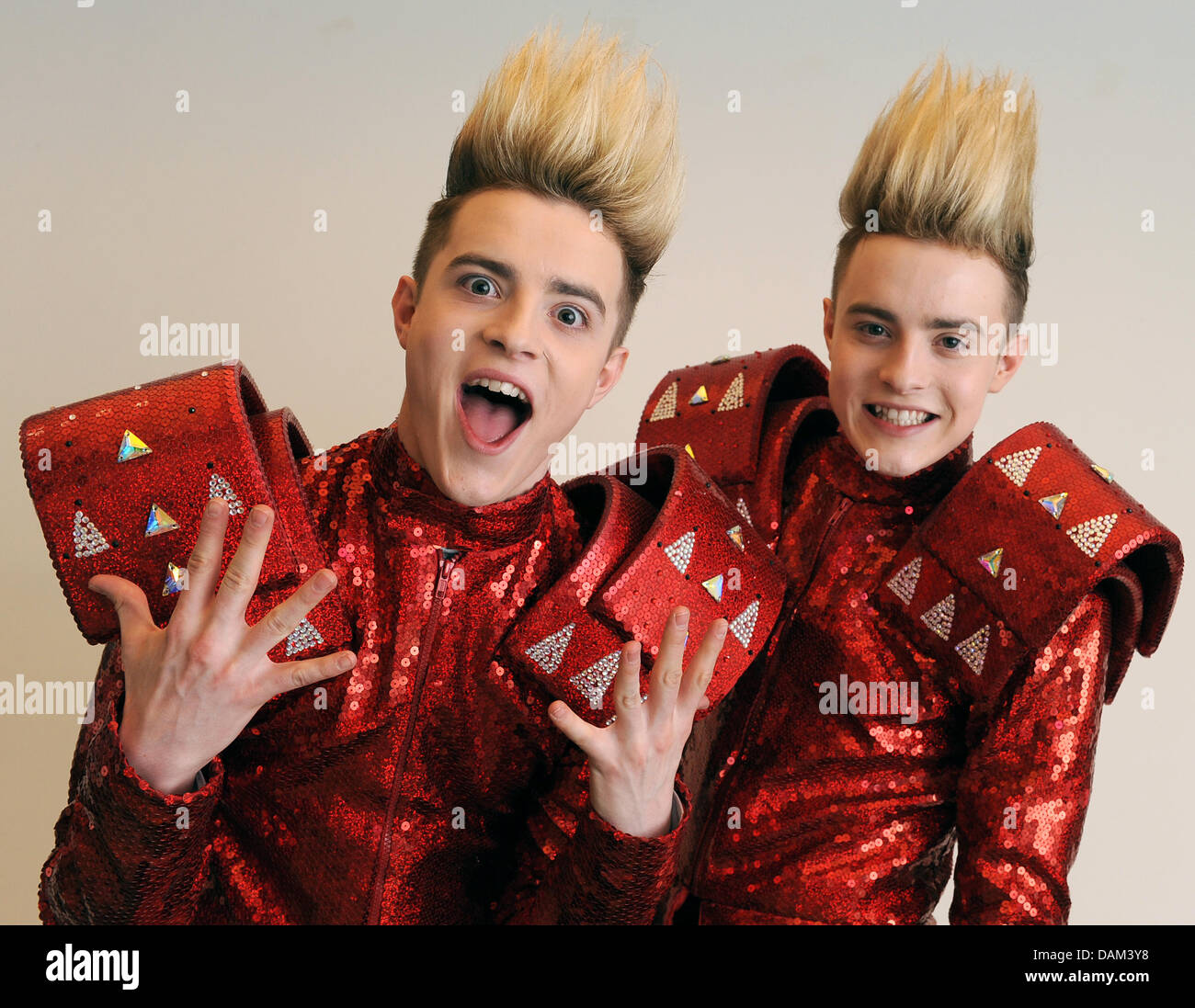 EXCLUSIVE - The twins John and Edward Grimes of the duo Jedward ...