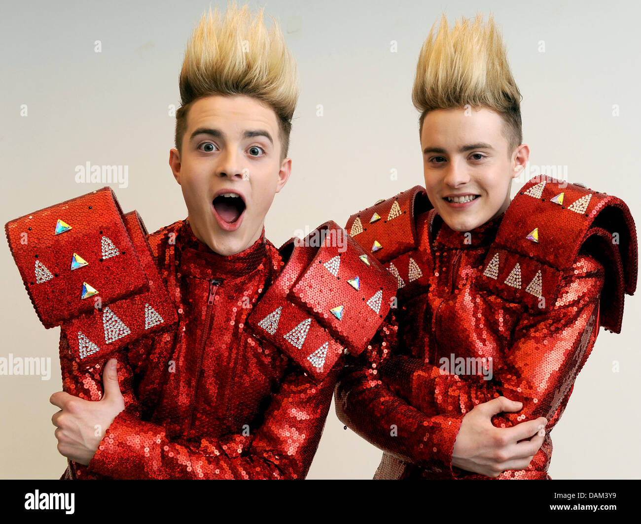 EXCLUSIVE - The twins John and Edward Grimes of the duo Jedward ...