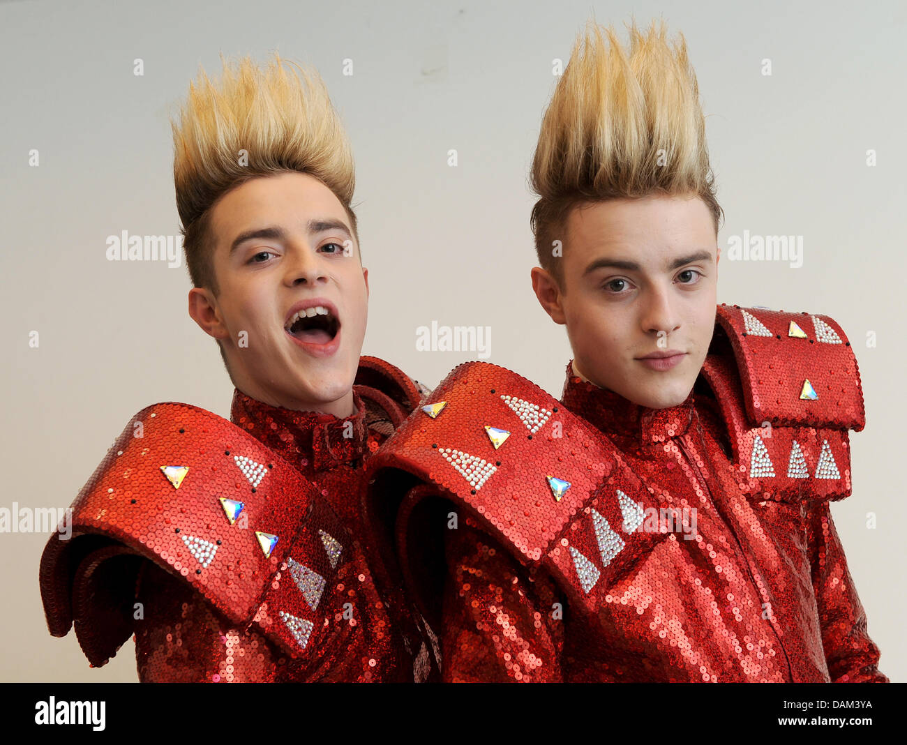 EXCLUSIVE - The twins John and Edward Grimes of the duo Jedward ...