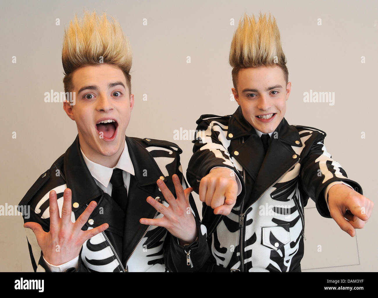 EXCLUSIVE - The twins John and Edward Grimes of the duo Jedward ...