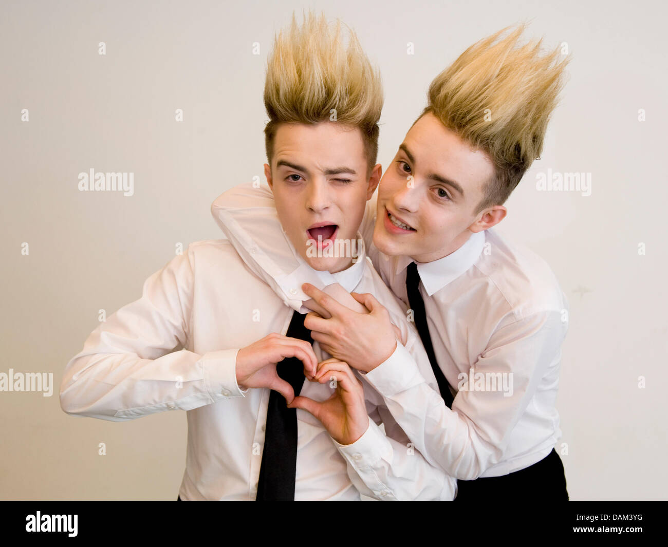 Jedward twins john edward grimes hi-res stock photography and images ...