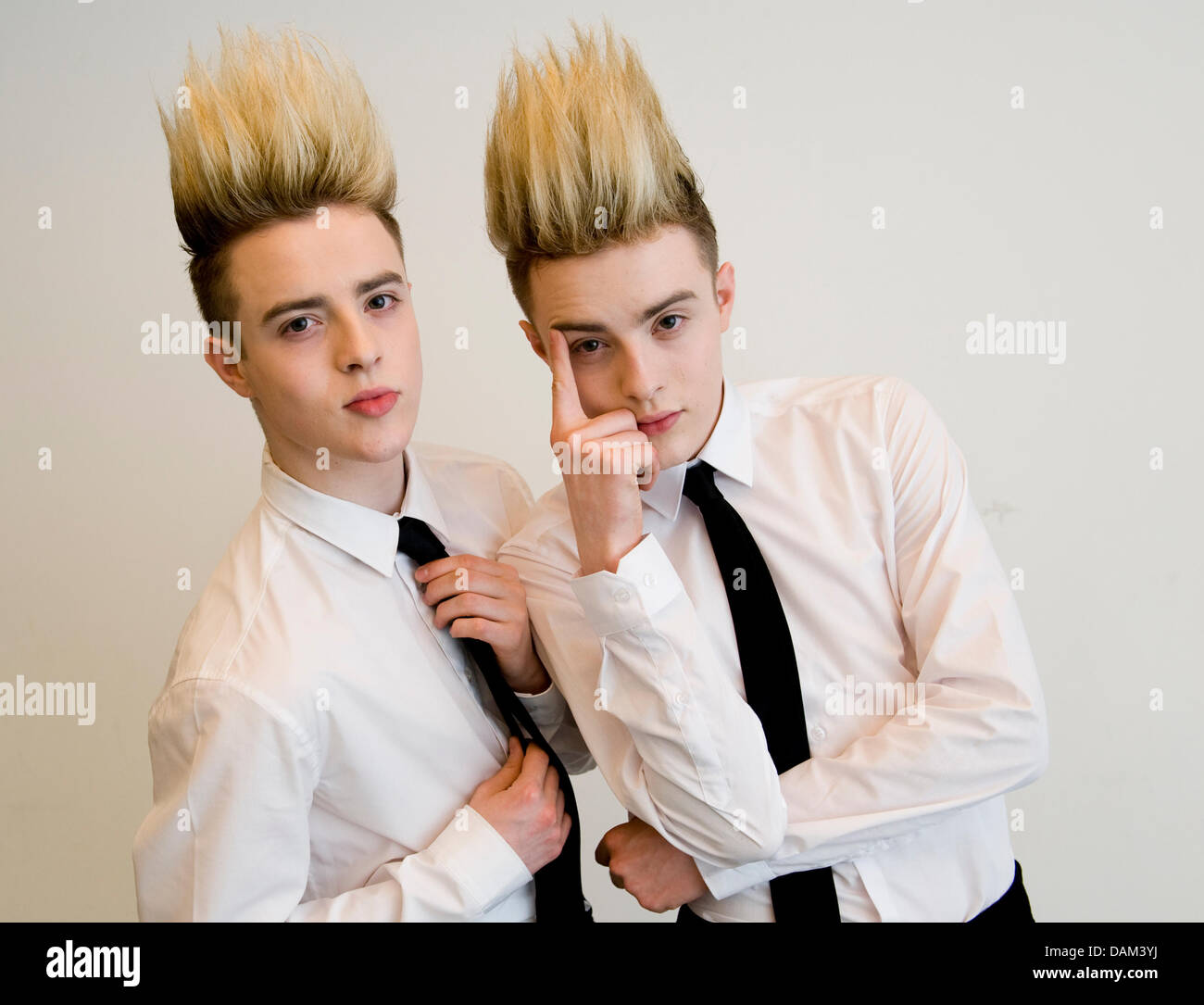 EXCLUSIVE - The twins John and Edward Grimes of the duo Jedward ...