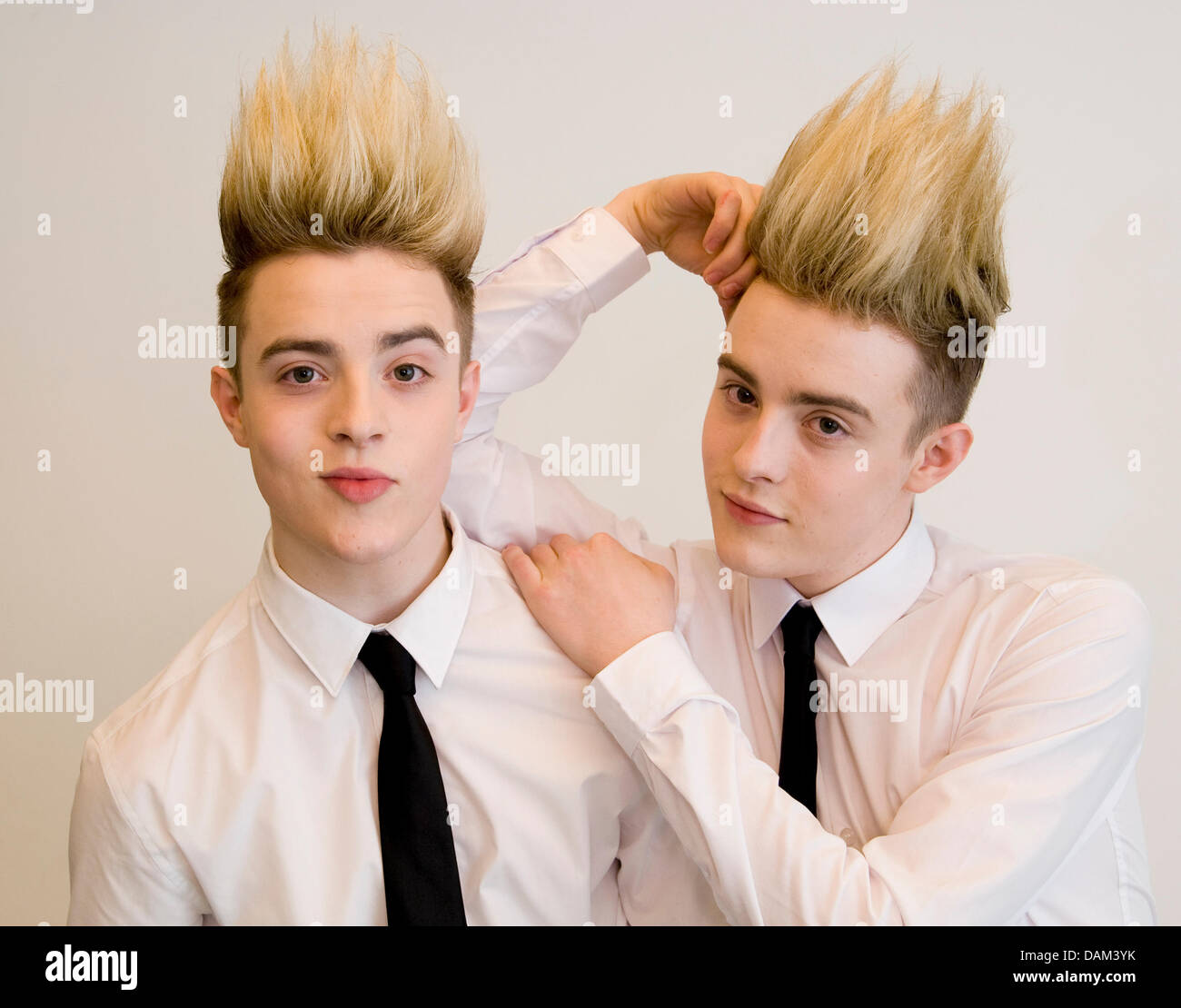 EXCLUSIVE - The twins John and Edward Grimes of the duo Jedward ...