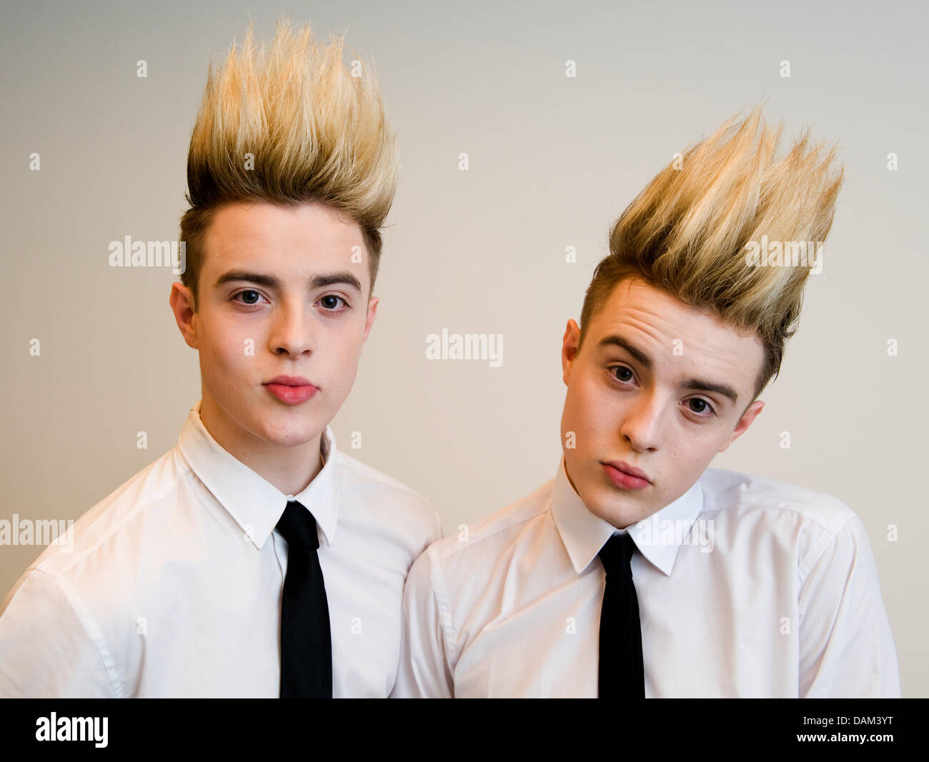 EXCLUSIVE - The twins John and Edward Grimes of the duo Jedward ...