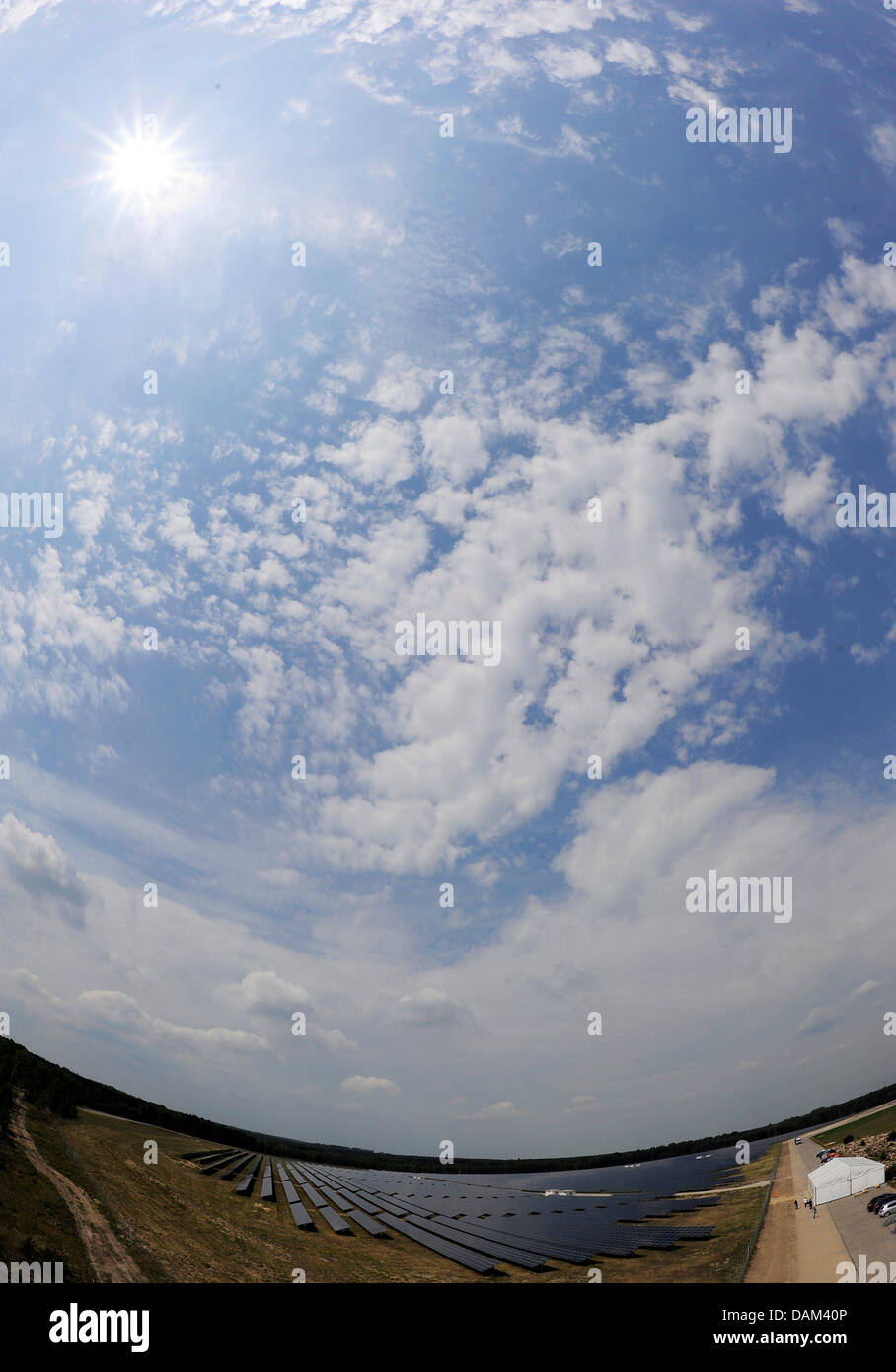 Solar modules in a solar park hi-res stock photography and images - Alamy