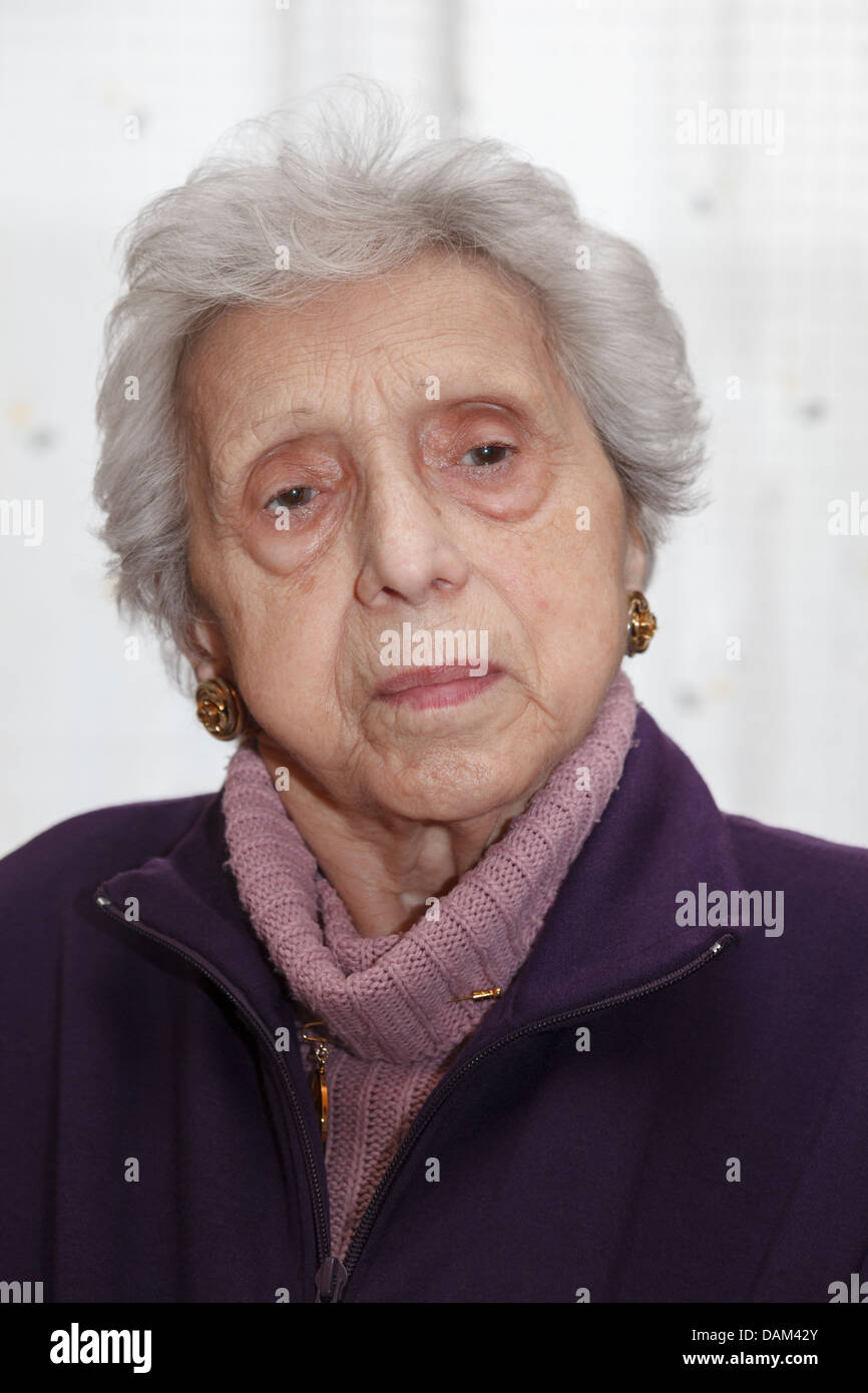 An intense expression,old Lady Stock Photo - Alamy