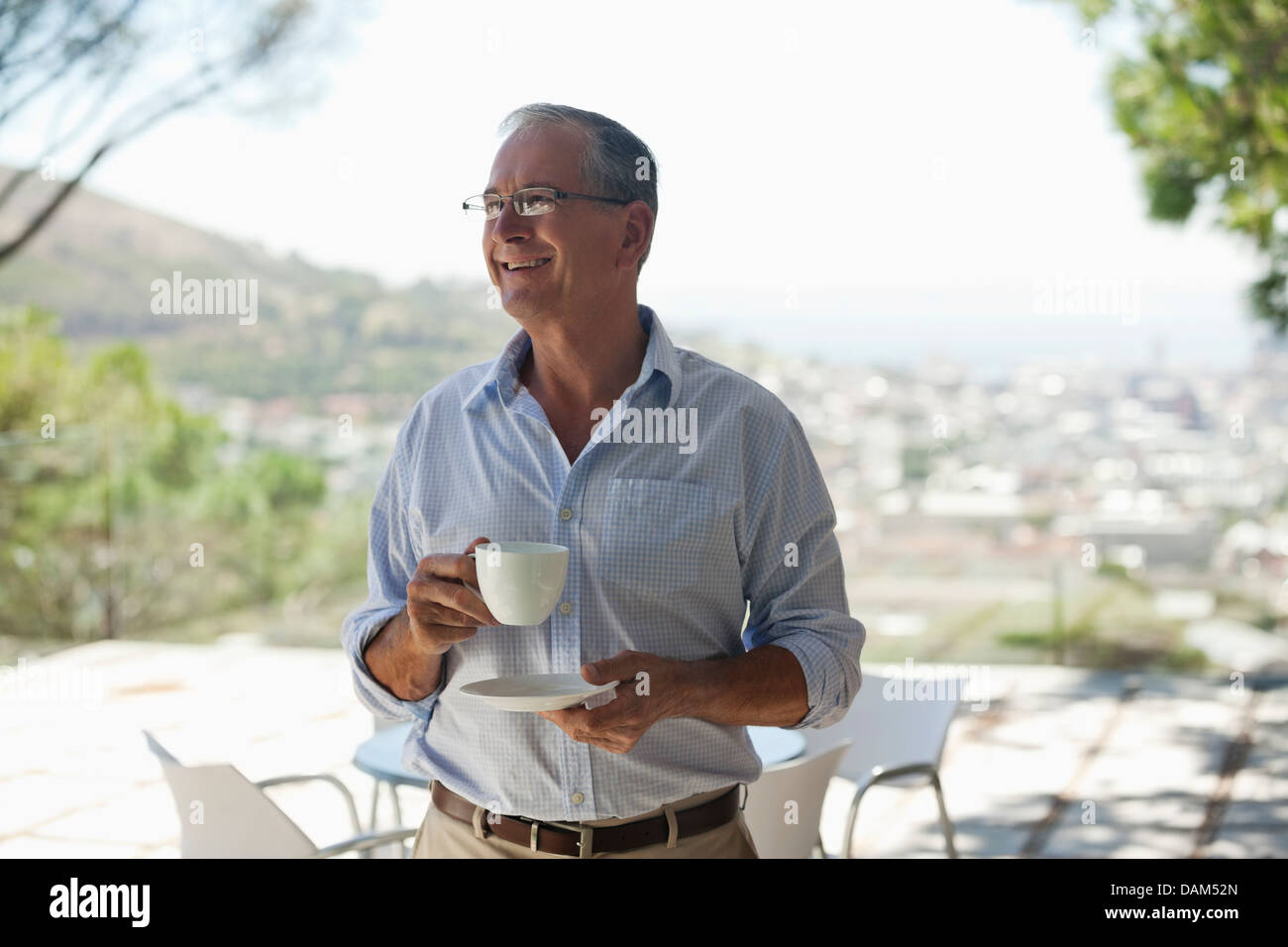 Man drinking coffee cup of tea hi-res stock photography and images - Alamy