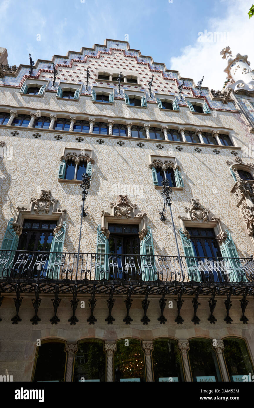 casa amatller modernisme style building in Barcelona Catalonia Spain ...
