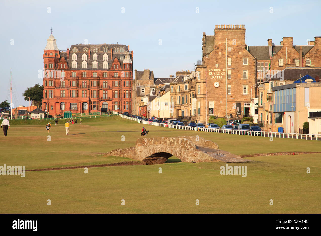 The Swilcan Bridge on the 18th hole at the Old Course, St. Andrews ...