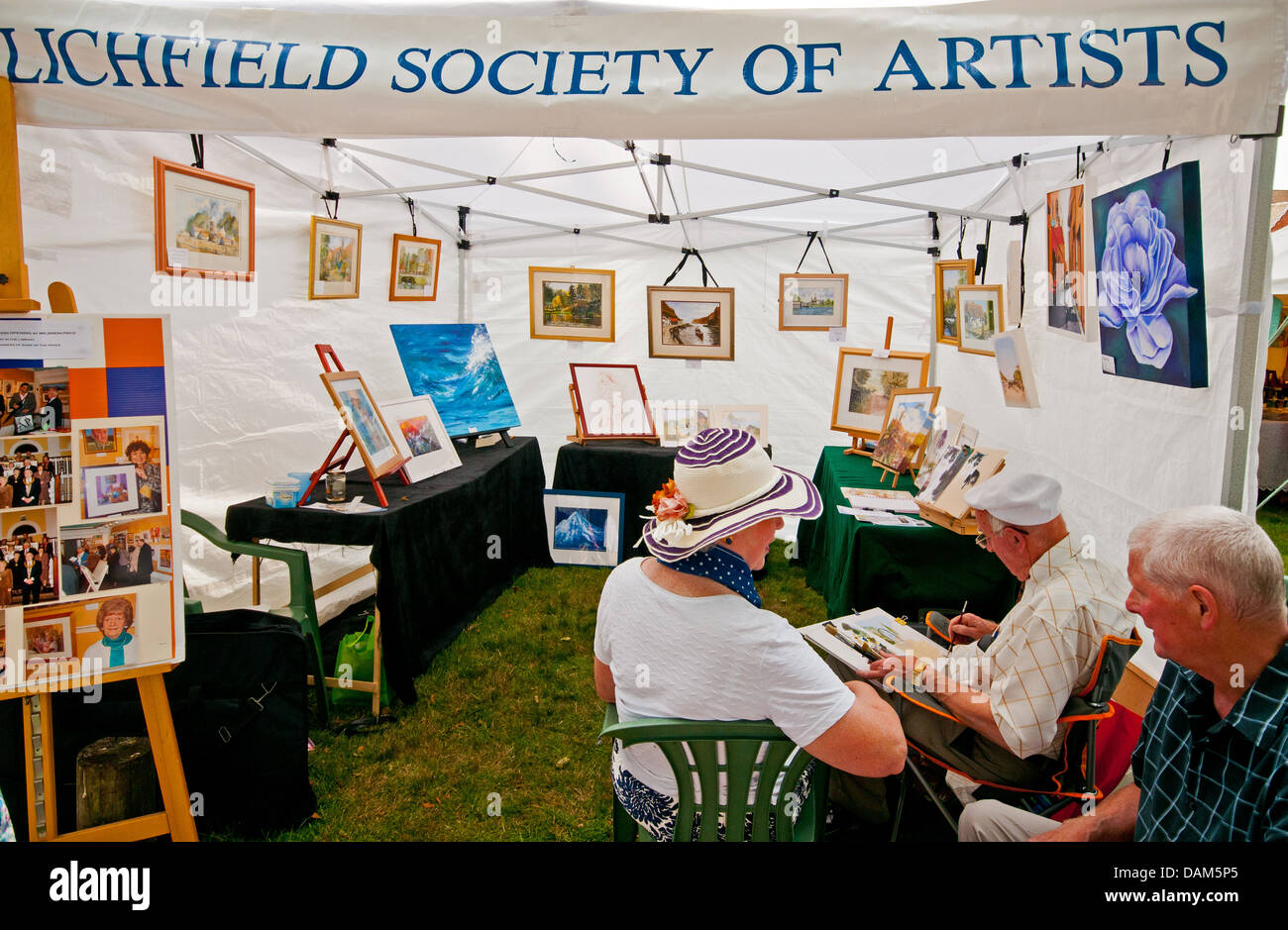 Lichfield Society of Artists display stand in the Florette Festival ...