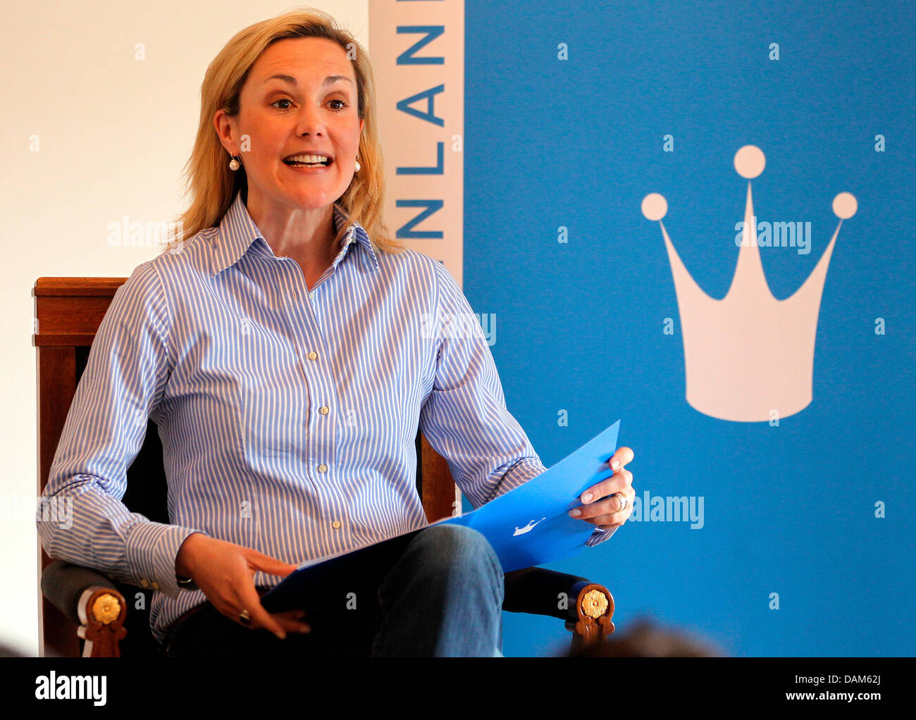 Bettina Wulff, wife of German President Christian Wulff, reads a fairy ...