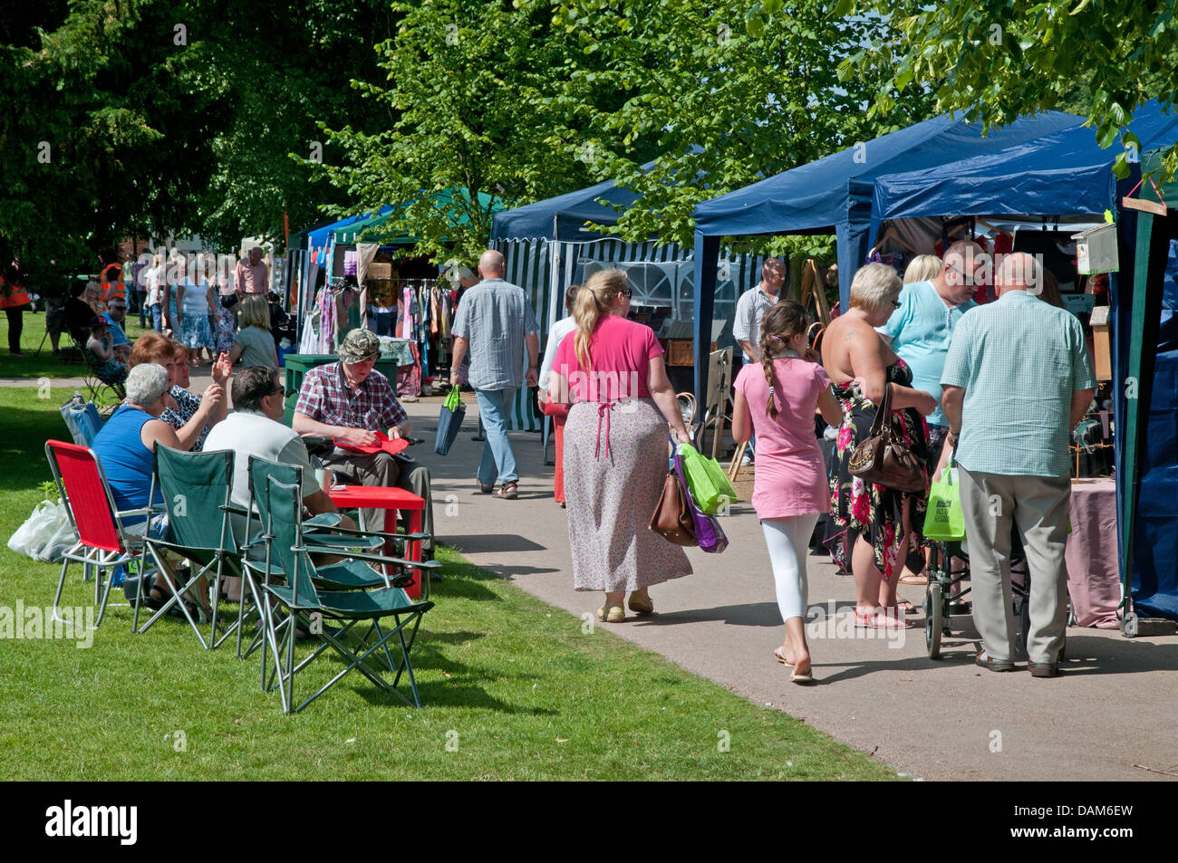 People enjoy sunshine for the Florette Festival Market in Minster Pool ...