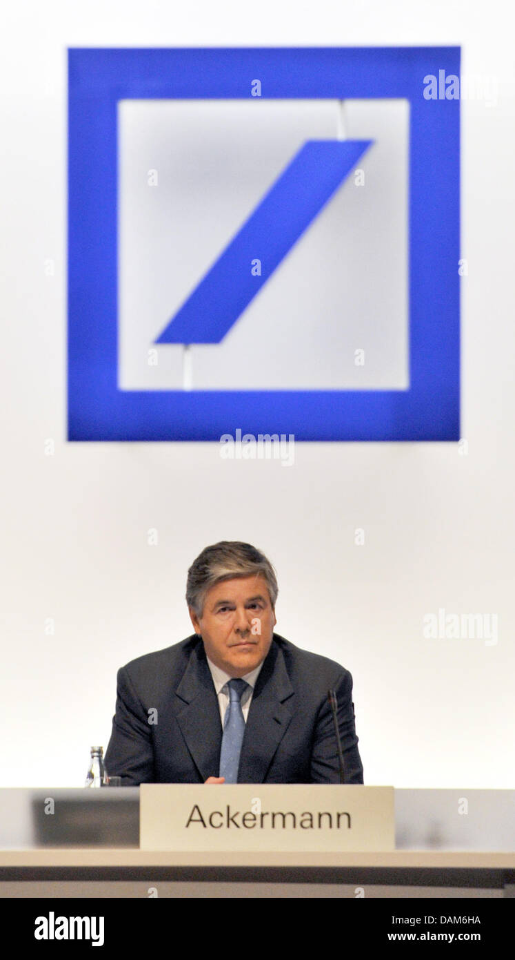 Josef ackermann ceo deutsche bank hi-res stock photography and images ...