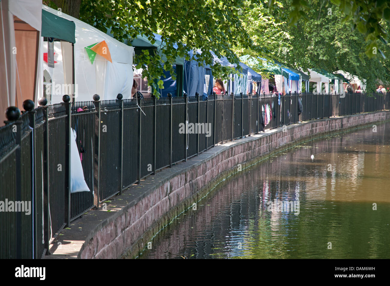 Stalls in Minster Pool Gardens for the Florette Festival Market as part ...