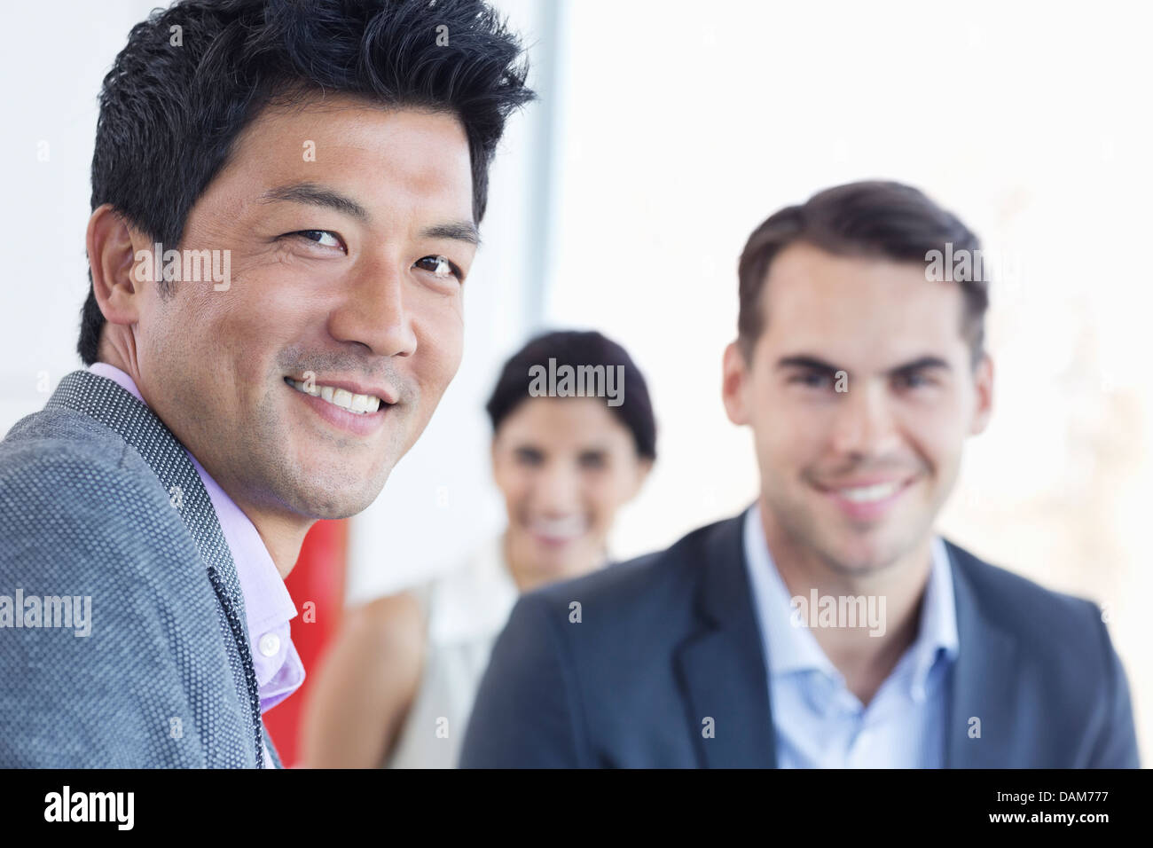 Indian business man smiling hi-res stock photography and images - Alamy