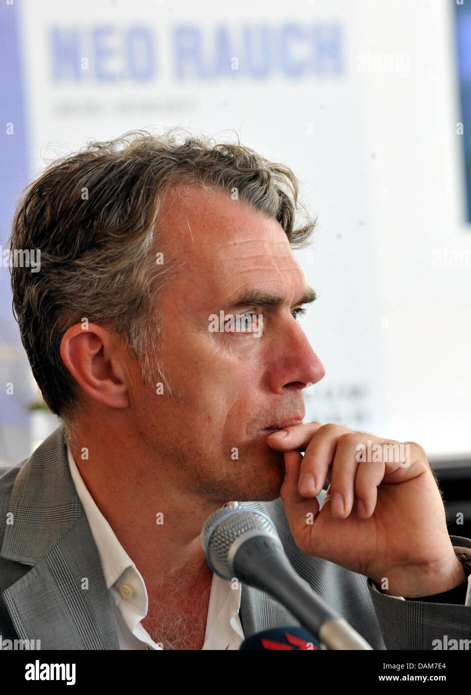 German artist Neo Rauch from Leipzig gives an interview at a press ...