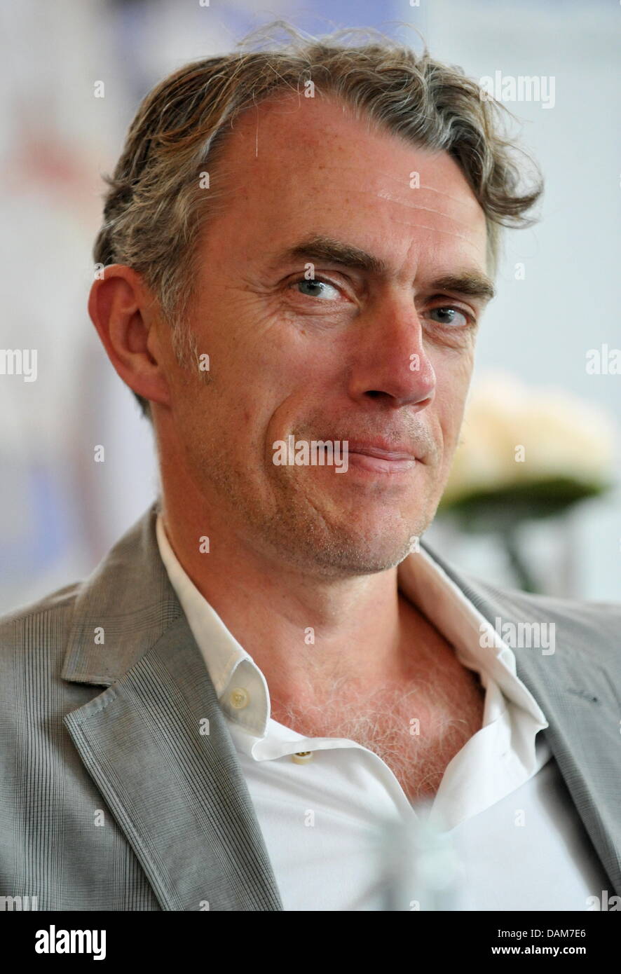 German artist Neo Rauch from Leipzig gives an interview at a press ...