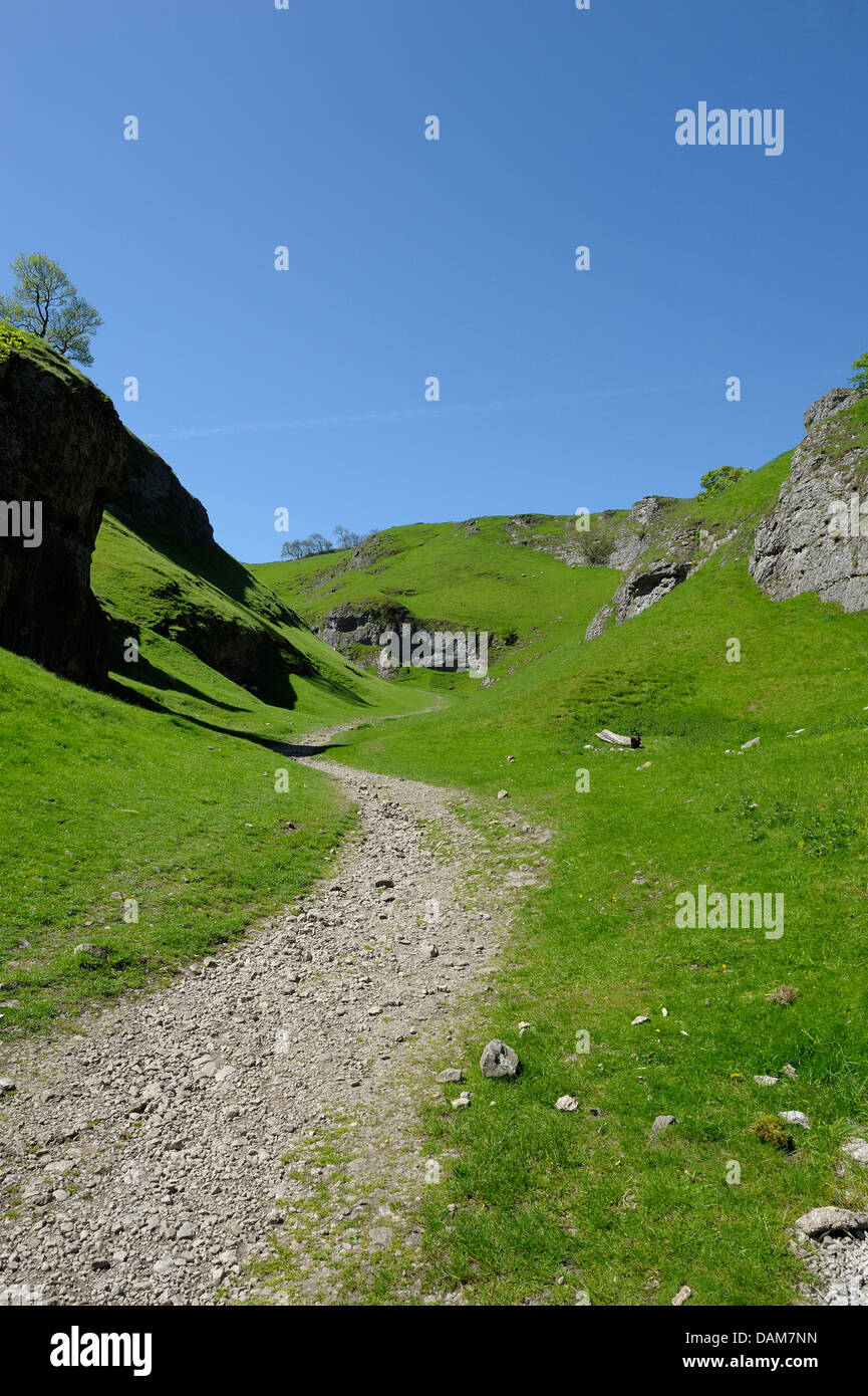 Cave dale Castleton Derbyshire England uk Stock Photo - Alamy