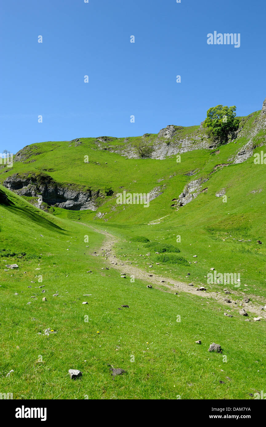 Cave dale Castleton Derbyshire England uk Stock Photo - Alamy