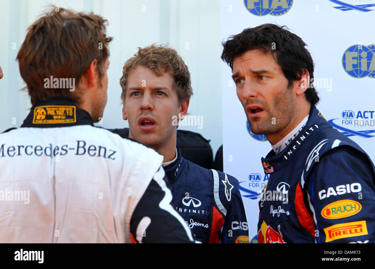 Sebastian vettel jenson button hi-res stock photography and images - Alamy