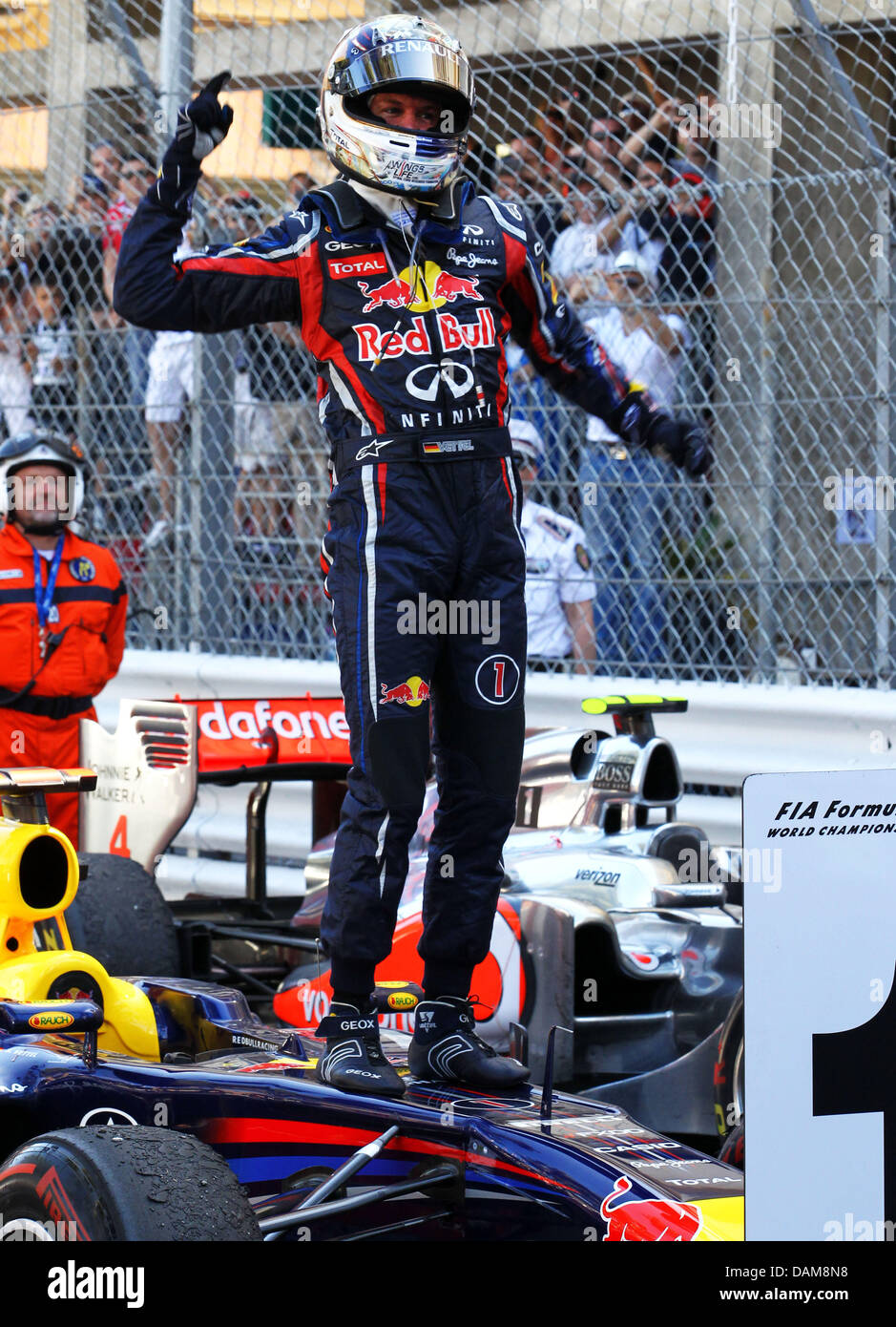 German Formula One driver Sebastian Vettel of Red Bull Racing ...