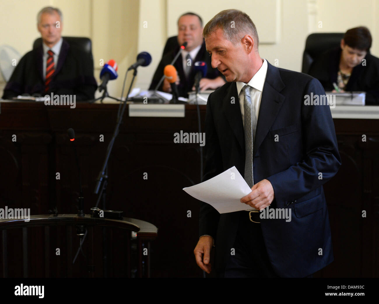 Court with the Czech lobbyist Roman Janousek who is accused in ...