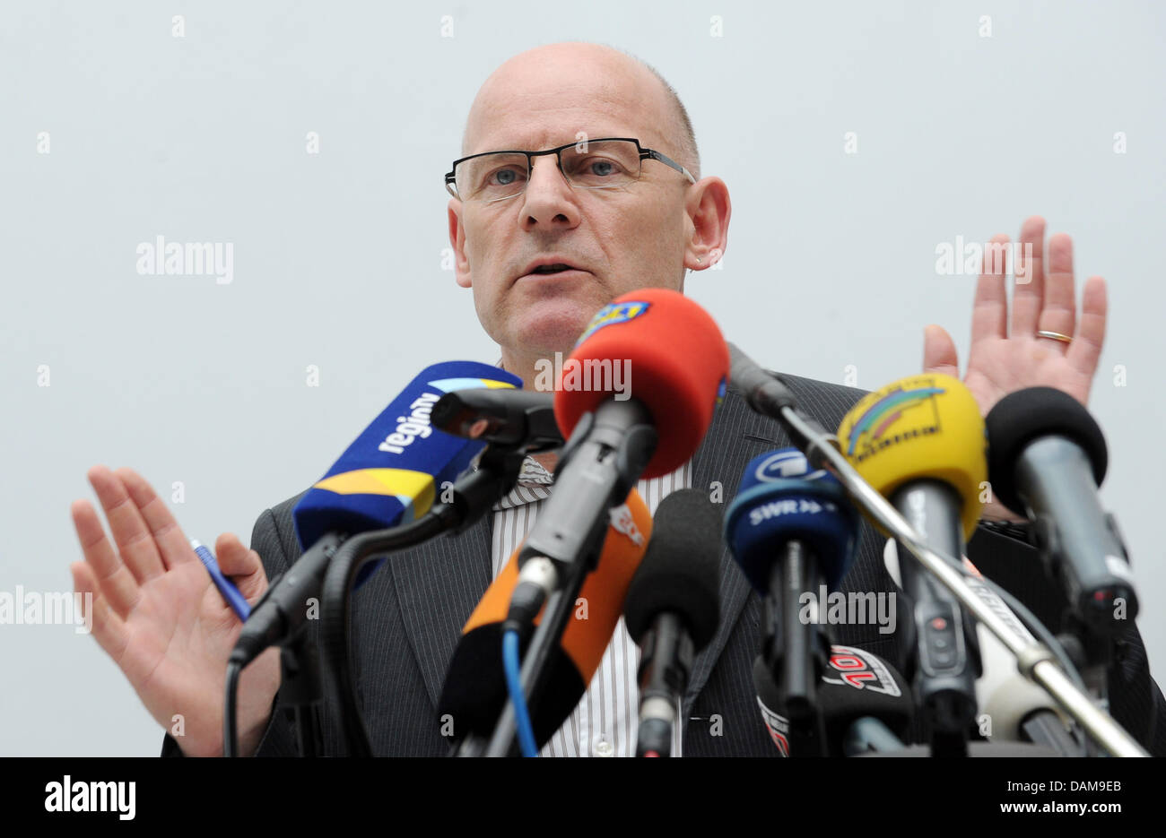 Transport Minister of Baden-Wuerttemberg Winfried Hermann (Alliance 90 ...