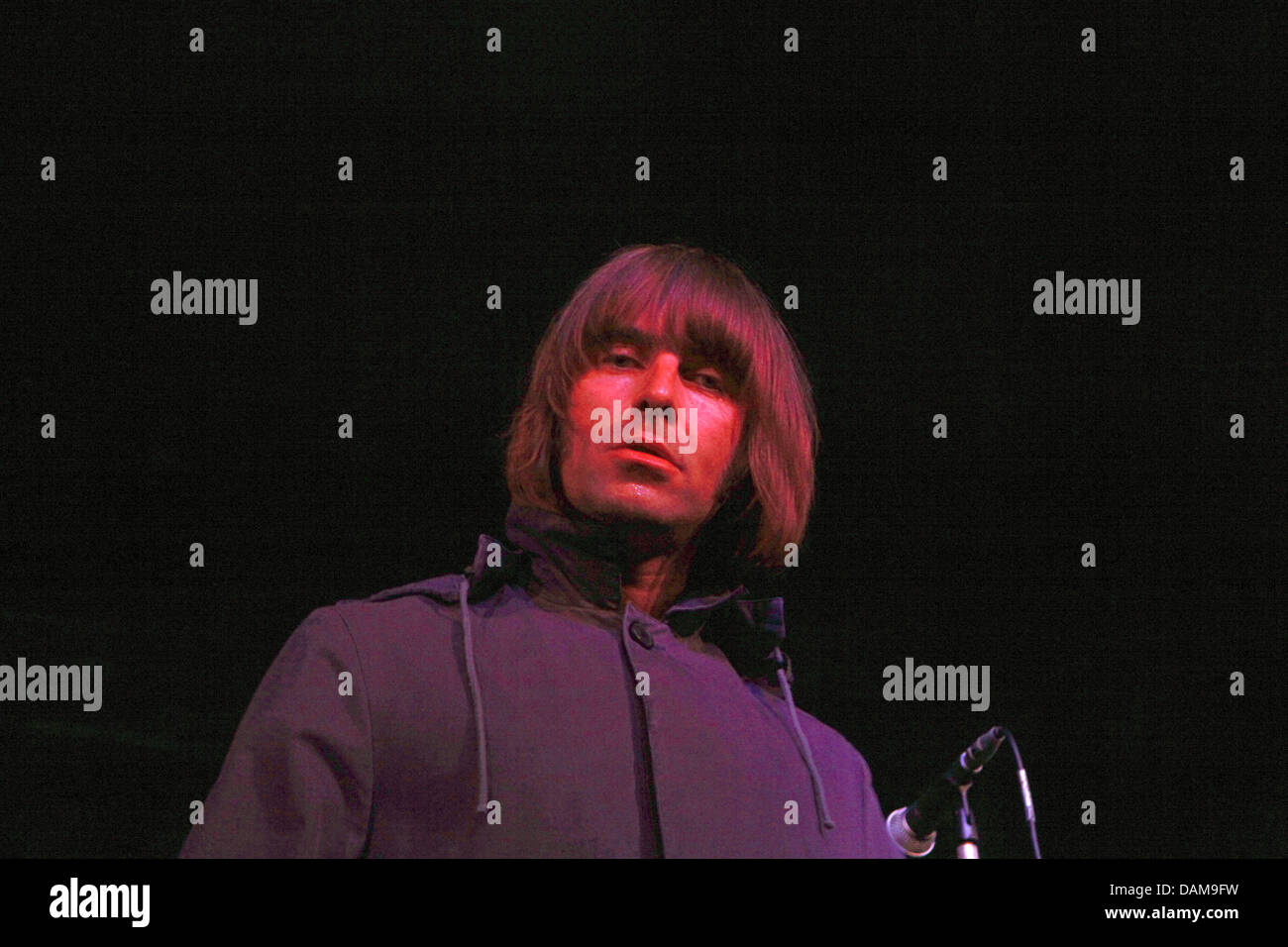 British singer Liam Gallagher (R) presents his new album 'Different ...