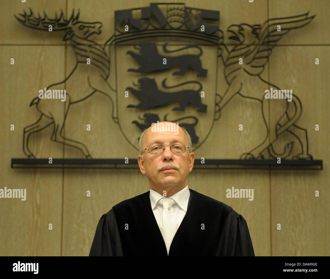 The presiding judge of the Kachelmann trial Michael Seidling stands ...