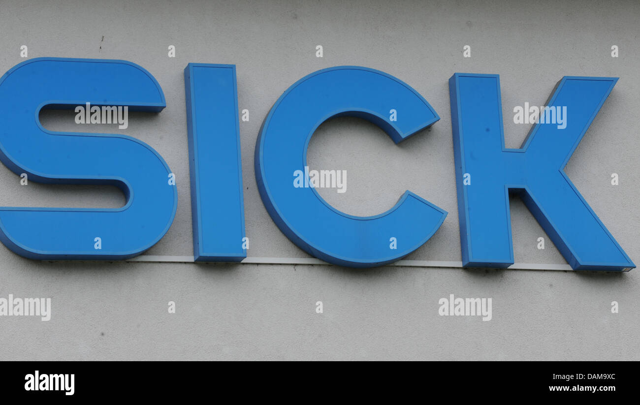 The Sick logo hangs in Waldkirch, Germany, 17 May 2011. The ...