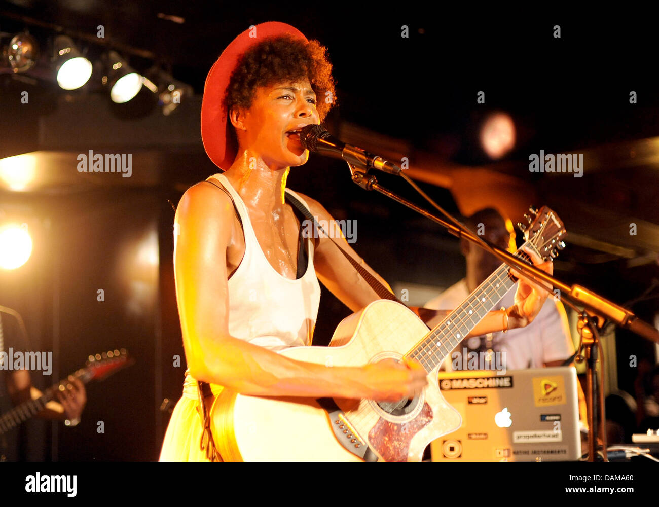 Singer Ayo (Joy Olasunmibo Ogunmakin) performs during a concert at ...
