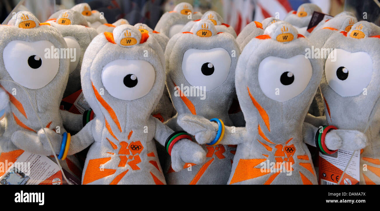 One of the mascots for the Olympic Games 2012, Wenlock, is pictured in ...