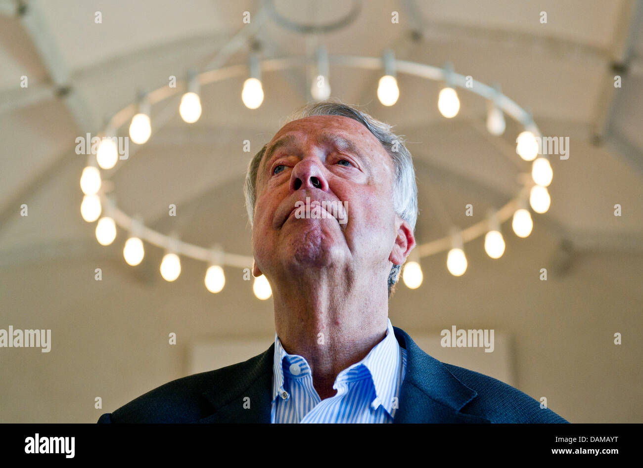 Federal Minister for Culture Bernd Neumann stands at the closter of the ...