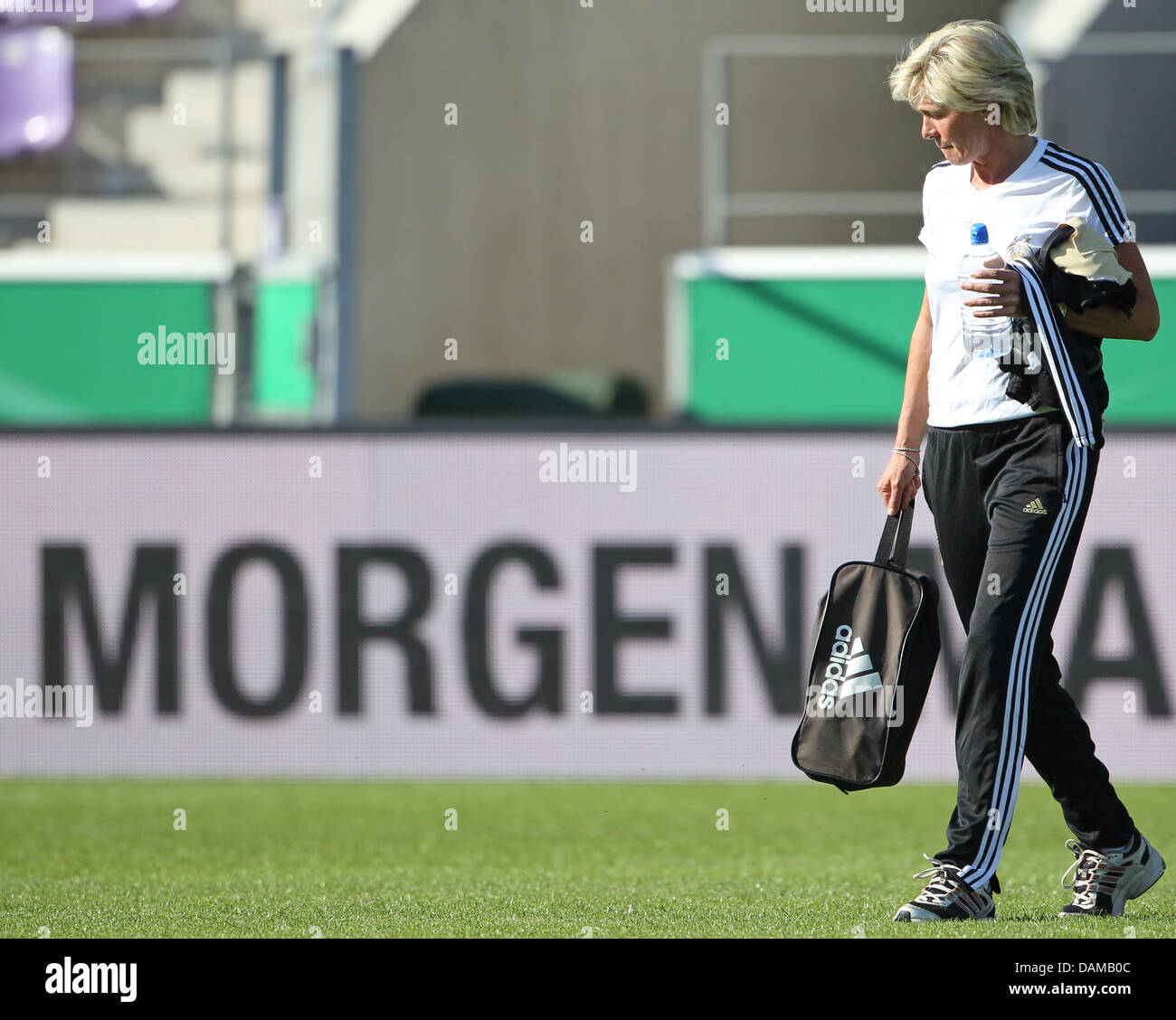 The German Women's soccer national team coach Silvia Neid arrives for a ...
