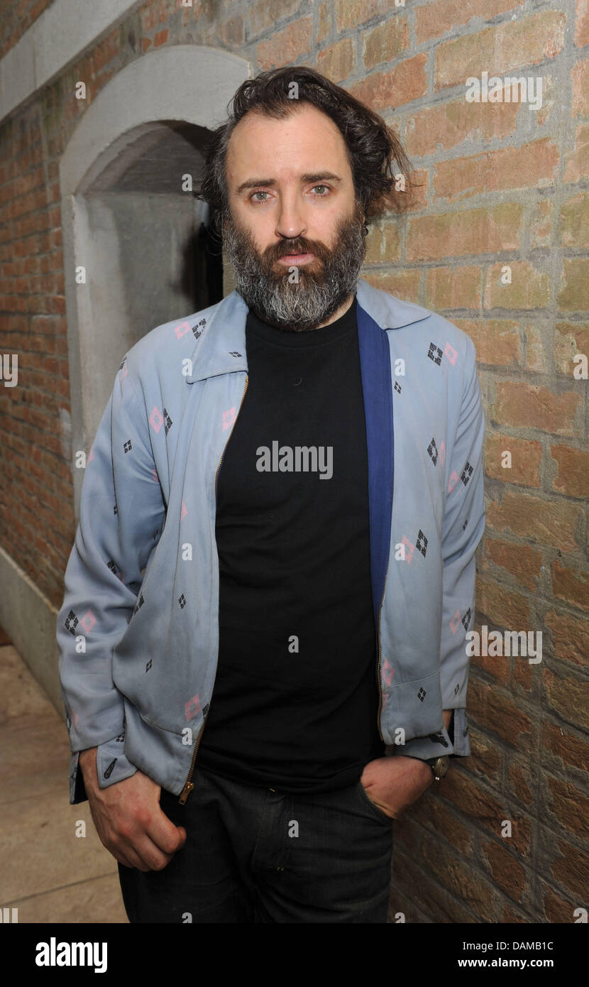 British artist Mike Nelson is pictured in front of the British Pavilion ...