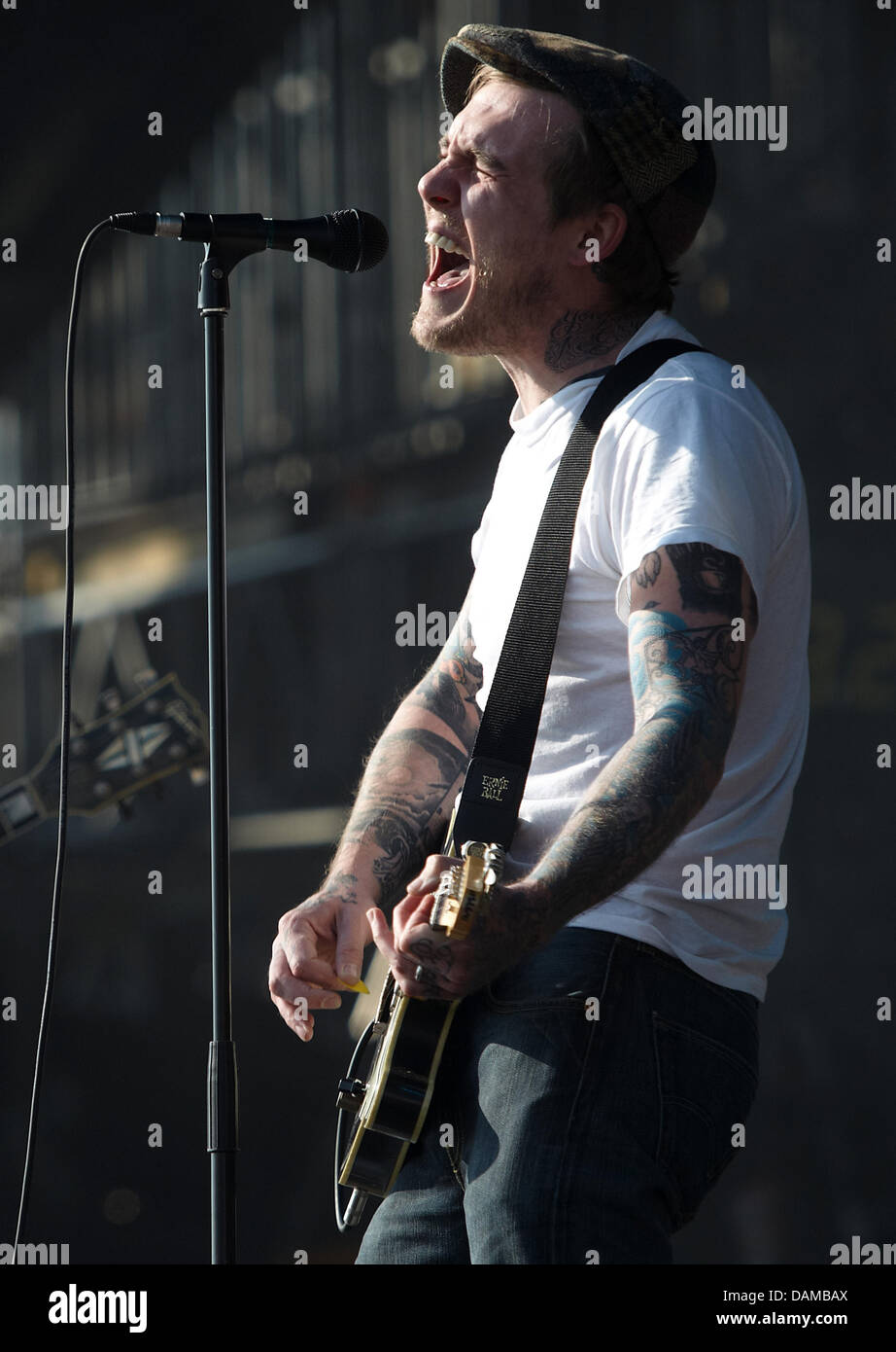 Brian Fallon, frontman of US American punk rock band The Gasligt Anthem ...