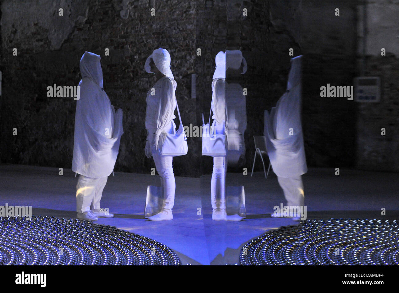 Work by the artist Shadia Alem and Raja Alem with the title "The Black ...