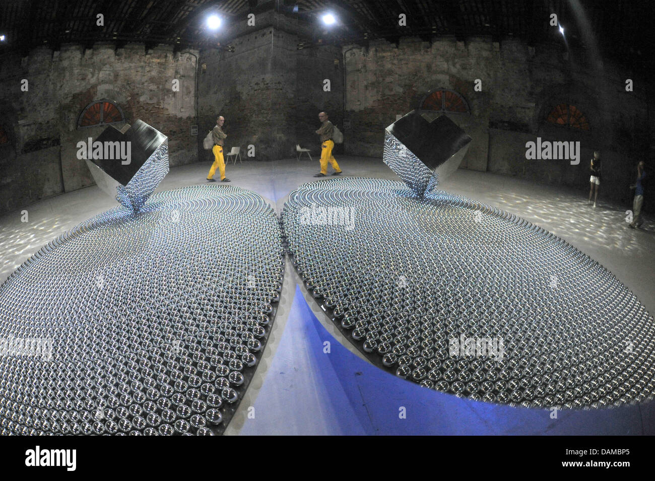 Work by the artist Shadia Alem and Raja Alem with the title "The Black ...