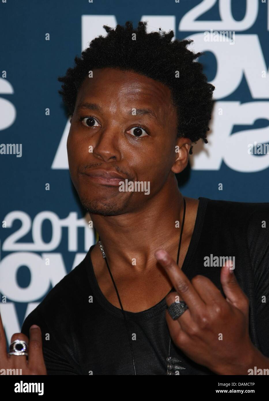 Rapper Lupe Fiasco poses in the photo press room of the MTV Movie ...
