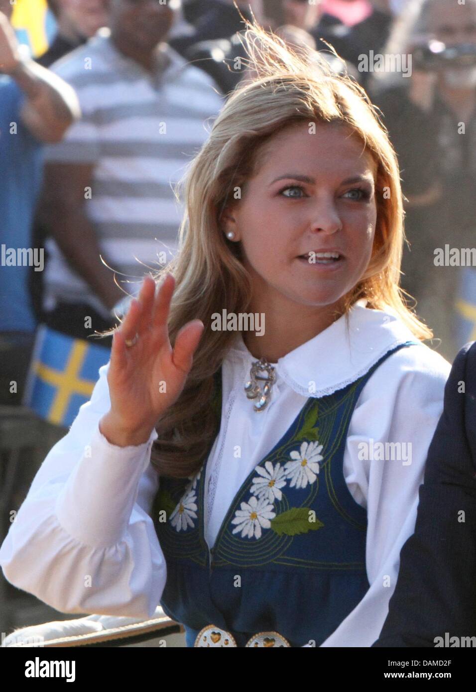 Swedish Princess Madeleine attends the music programme at the outdoor ...